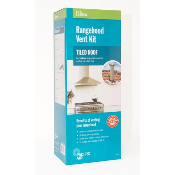 150mm Range Hood Vent Flue Kit for Wall and Eave - Pacific Air